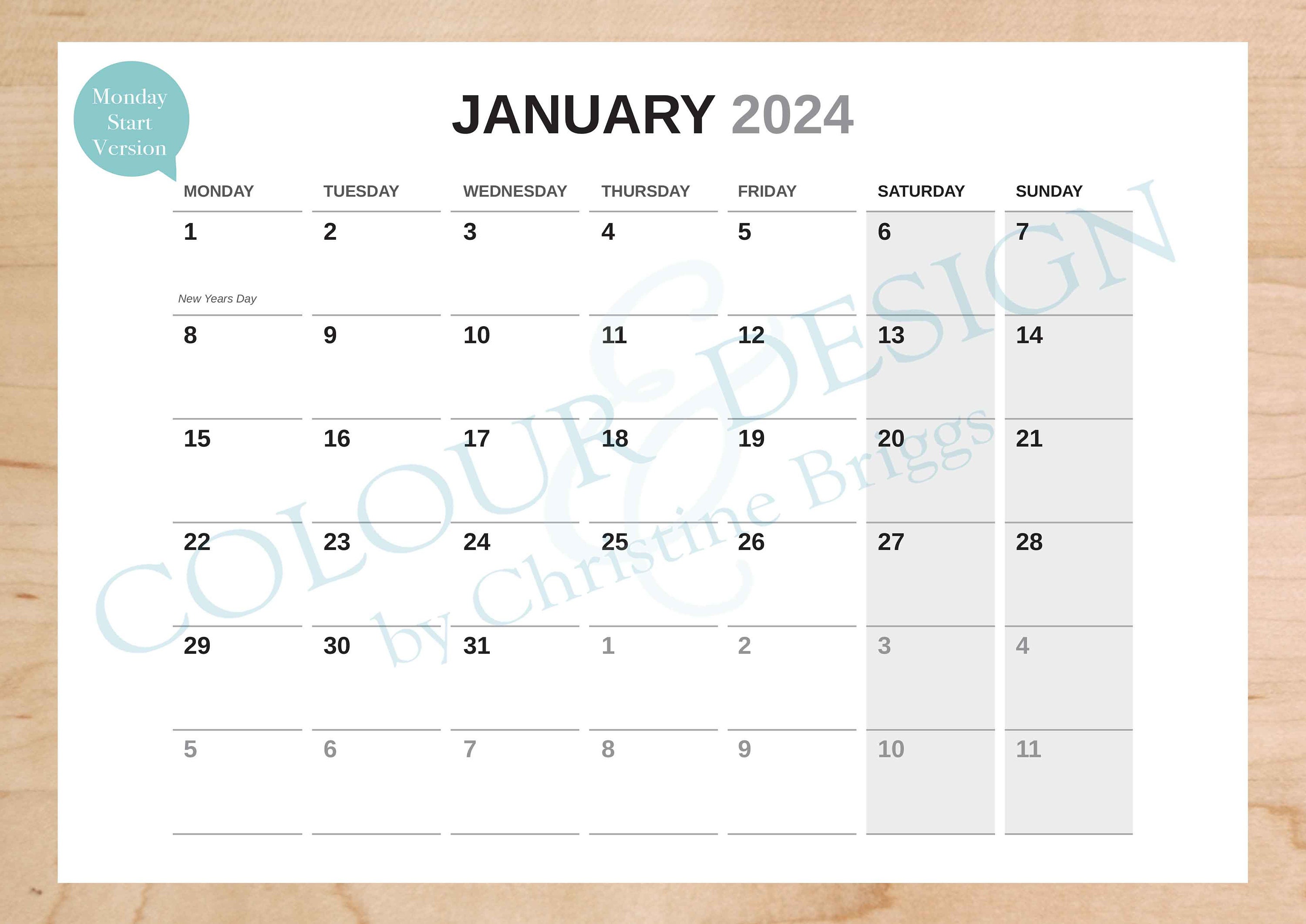 2024 Calendar Template Indesign Free Download - Gayel Florella 2024 Calendar Template Indesign Free Download - Gayel Florella