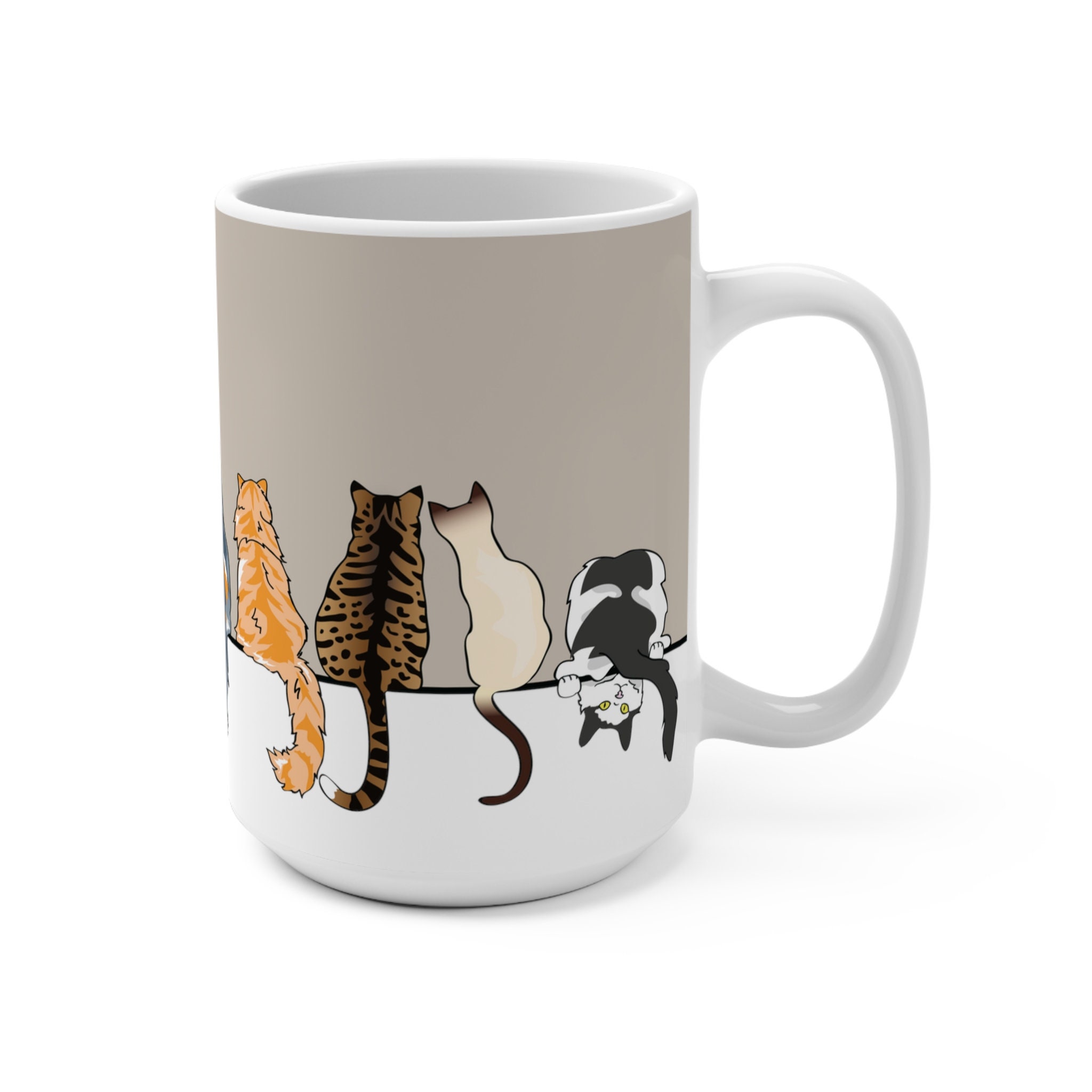 Cat Ceramic Coffee Mug. Realistic Kitten Mug, Crazy Cat Lady Gifts ...