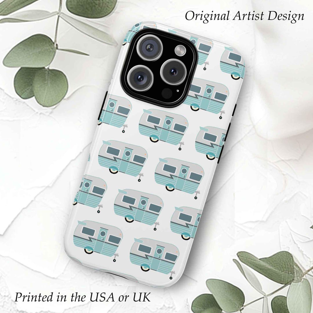 Vintage Camper Phone Case, Cute Campers Mobile Phone Cover, Compatible ...
