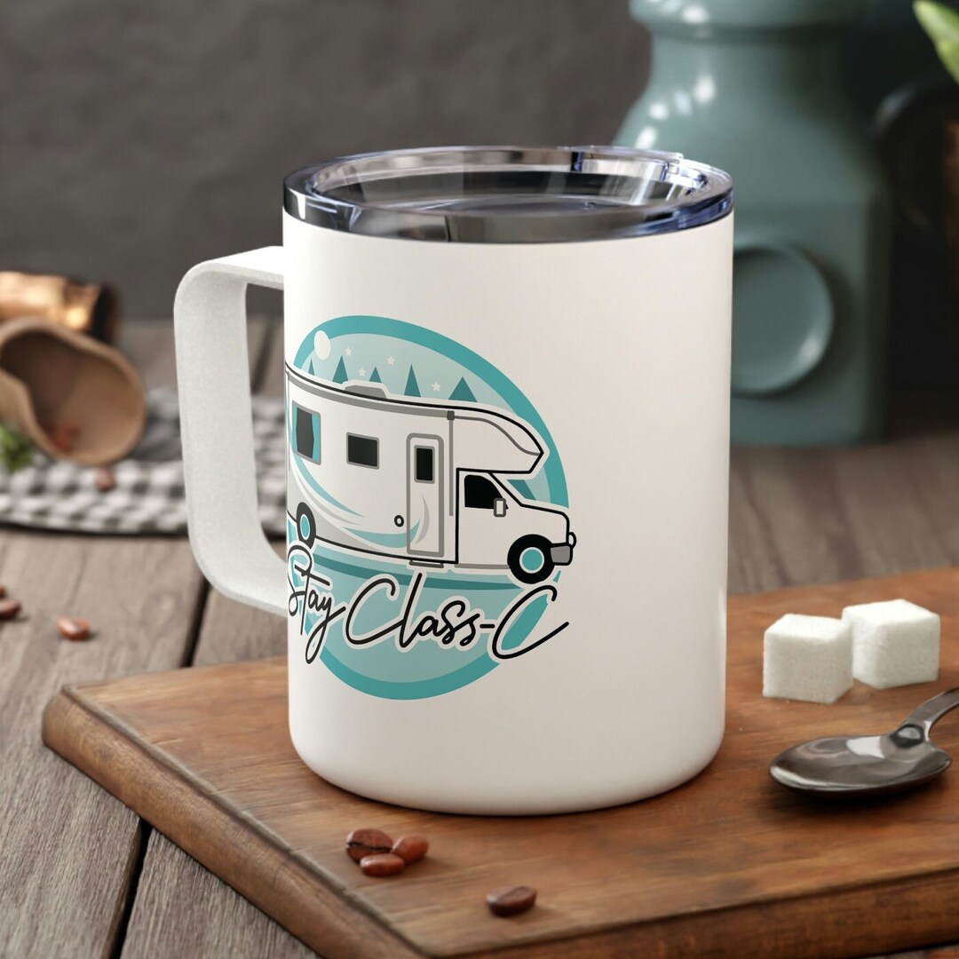 Class C Motorhome Insulated Mug. Camping Coffee Mug, Funny Travel Cup ...