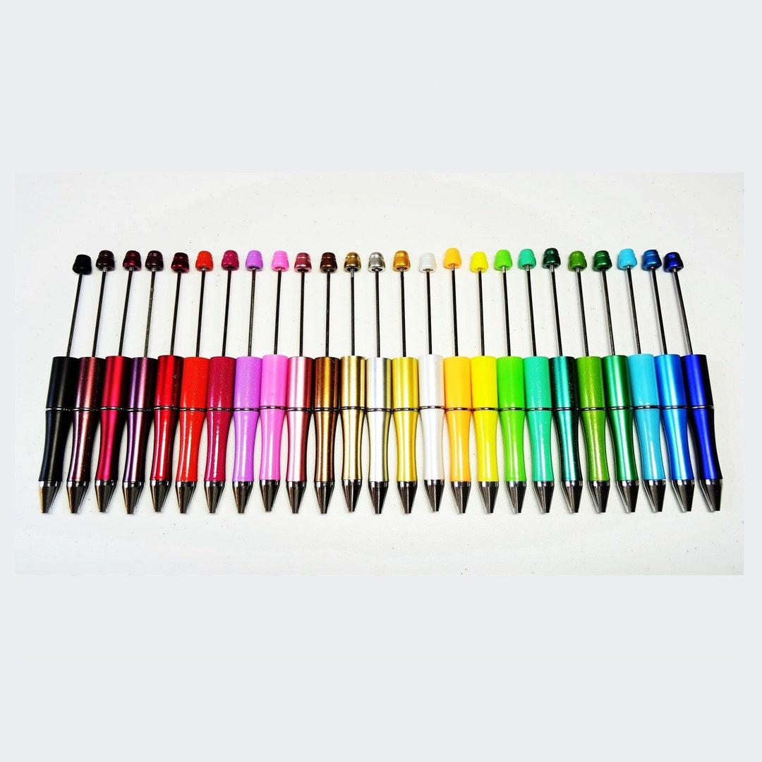 Beadable Ballpoint Pen Blanks Lightweight Acrylic & Metal. Choice of 25 ...