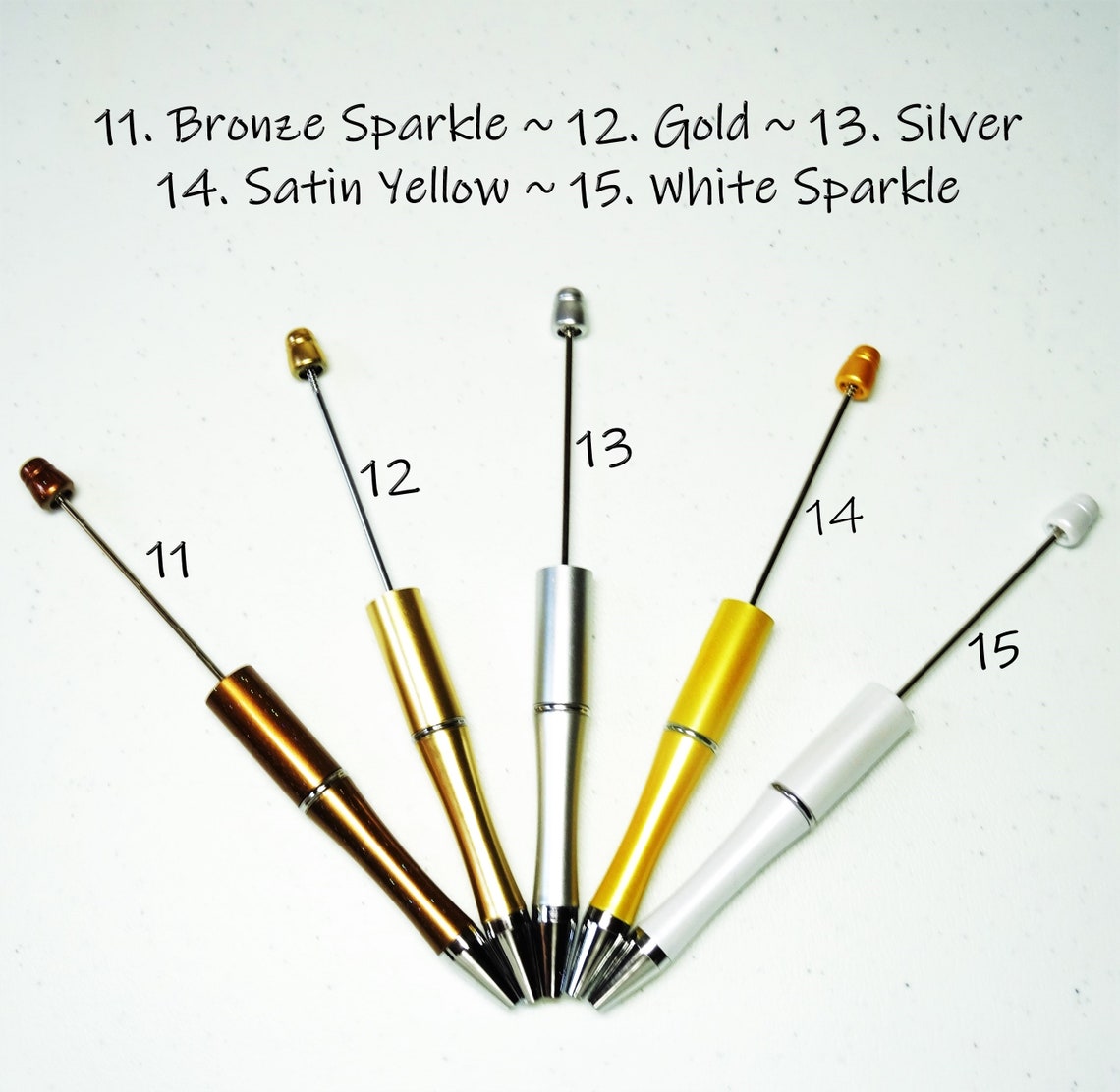 Beadable Ballpoint Pen Blanks Lightweight Acrylic & Metal. - Etsy