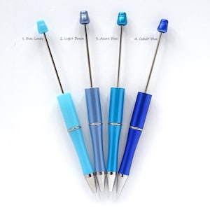 Beadable Ballpoint Pen Blanks - Lightweight Acrylic & Metal. Choice of ...