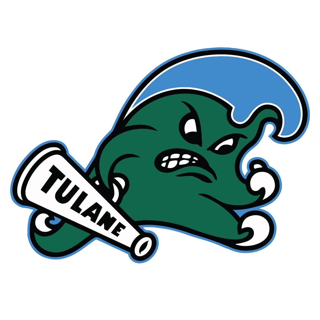 Tulane Angry Wave Vector Graphic SVG Ai EPS PDF - Etsy