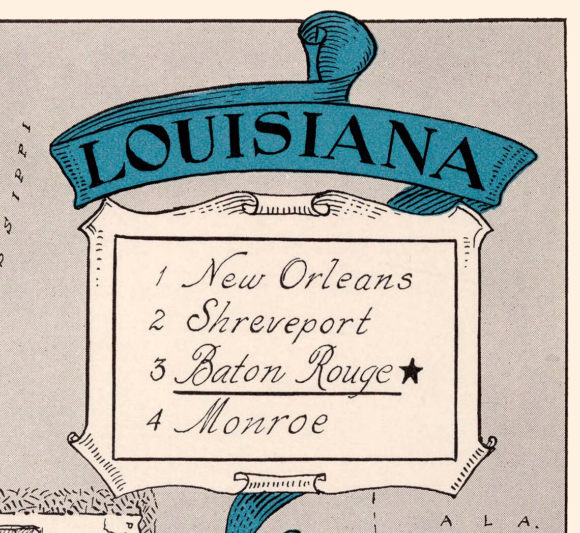 Louisiana Pictorial 1931 Ready-to-frame 18 X 24 Print Reproduced From a ...
