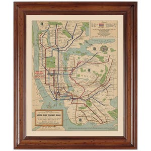 New York City Subway 1940; Ready-to-frame 18" X 24" Gallery Quality ...