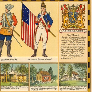 Delaware History 1938; Ready-to-frame 24" X 36" Print Reproduced From a ...