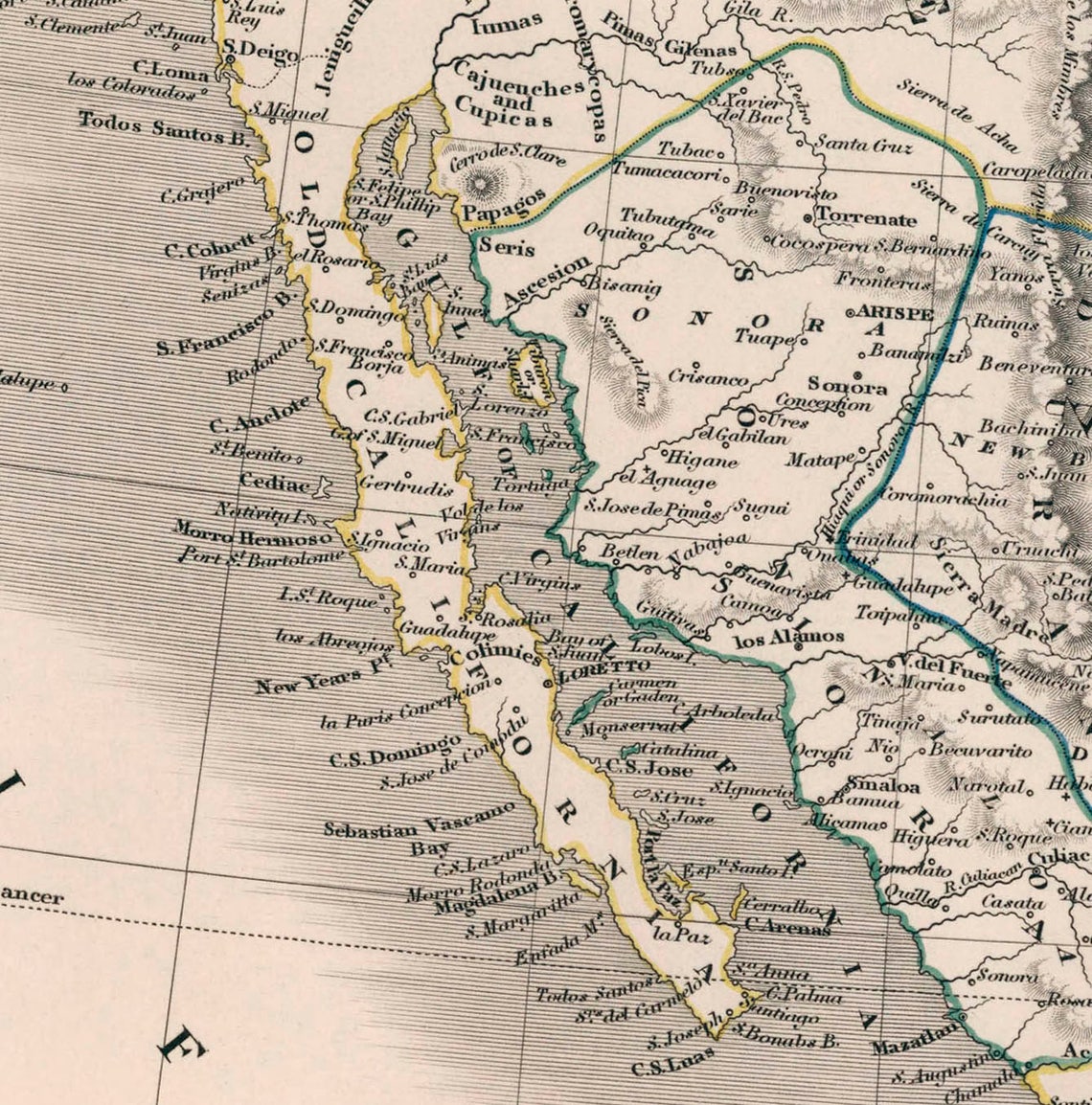 Mexico 1836; Ready-to-frame 18" X 24" Print Reproduced From a Vintage ...