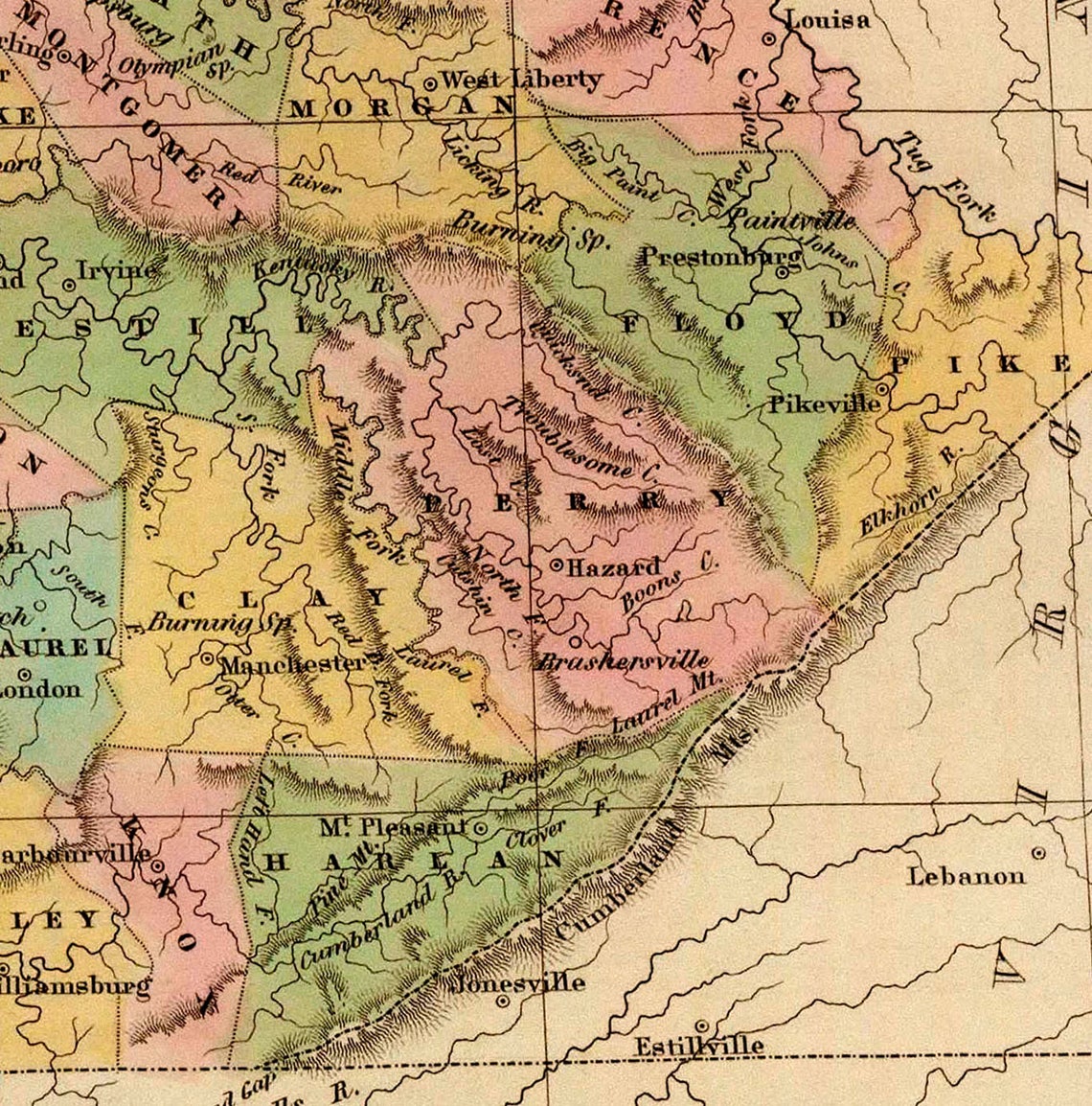 Kentucky 1838 Ready-to-frame 18 X 24 Print - Etsy