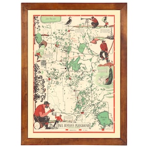 Framed Map of Saint Paul - Etsy