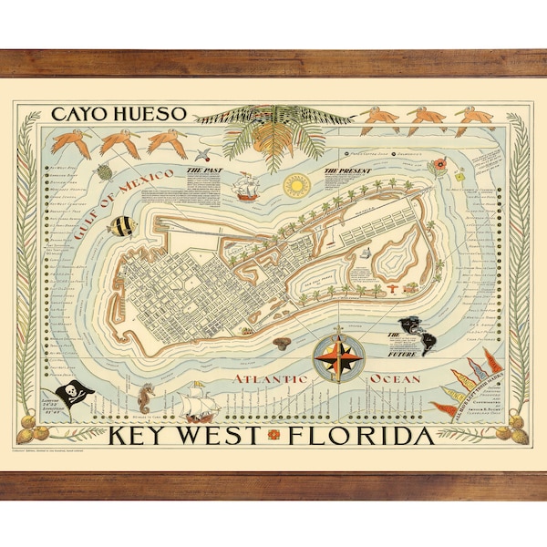 Key West Map - Etsy