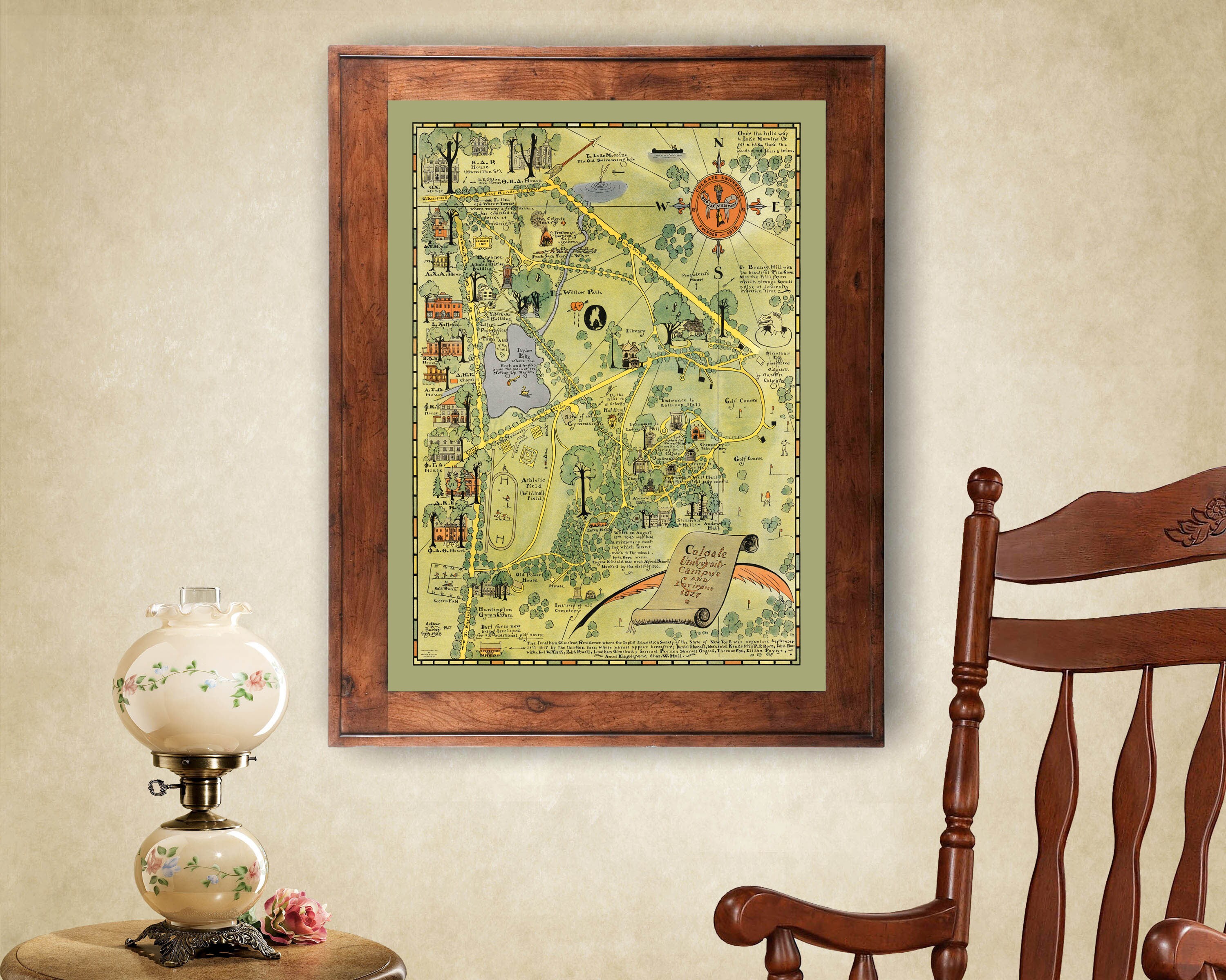 Colgate University 1927 Ready-to-frame 24 X 36 Print Reproduced From a ...