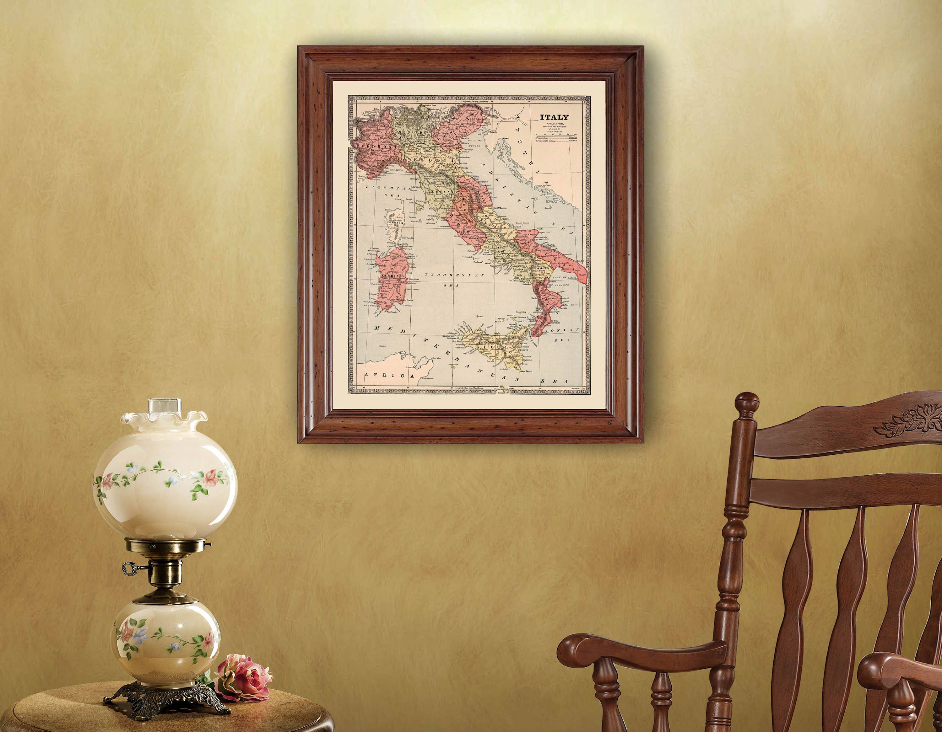 Italy 1883 Ready-to-frame 18 X 24 Print - Etsy