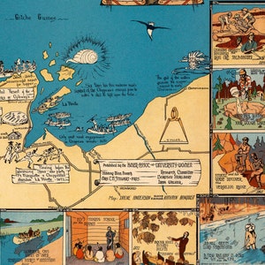 MN the Arrowhead Historical Map 1935; Ready-to-frame 24" X 36" Print ...