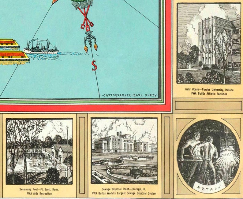 Public Works Administration 1935 Ready-to-frame 18 X 24 Gallery Quality ...