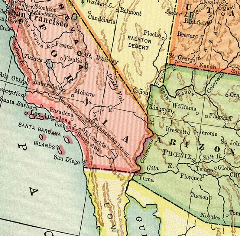 United States 1908 Ready-to-frame 18 X 24 Print Reproduced From a ...