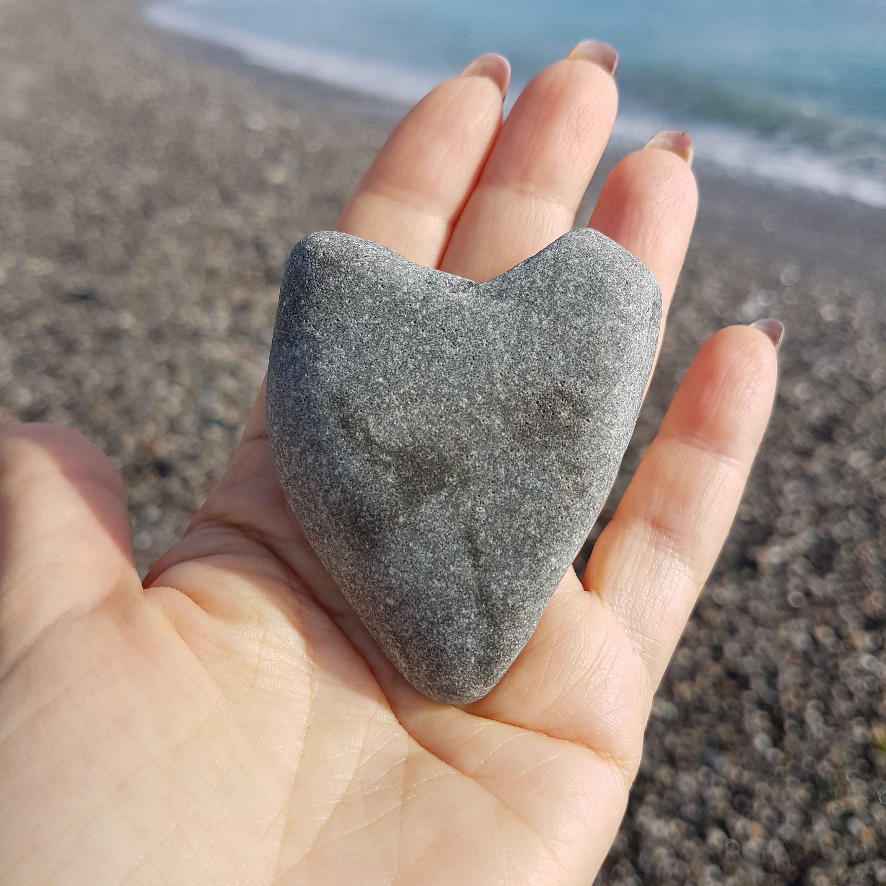 Craft Supplies & Tools Materials Mosaic Making Heart Sea Rock Natural ...