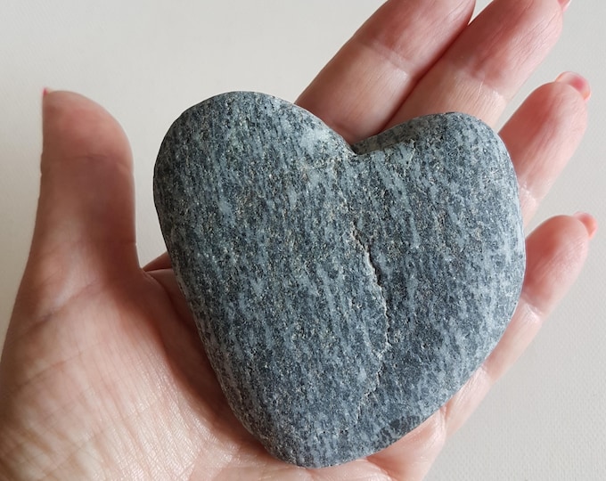 185 Gr, Large Sea Stone, Natural Beach Stone, Heart Beach Stone, Sea ...