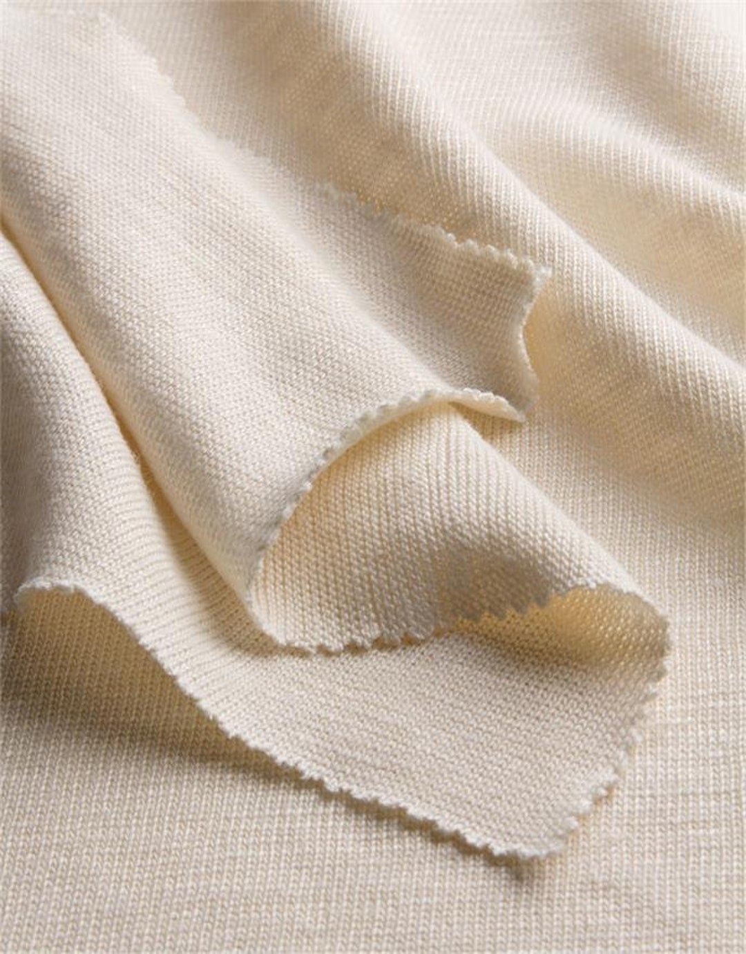 HEMP FABRIC 'HEMPA' ~ Natural Oxygen Bleached Knitted Hemp Fabric, Hemp ...