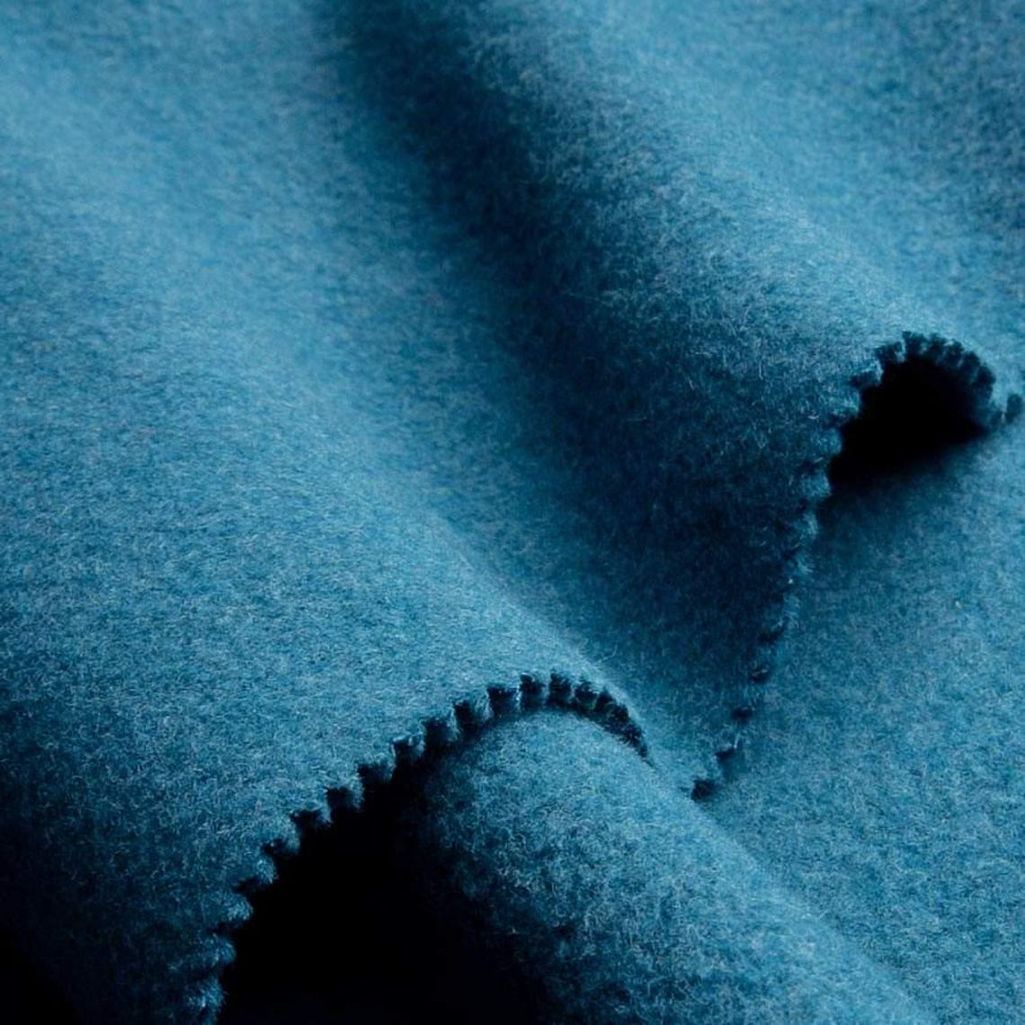 COTTON FLEECE Organic ~ Teal ~ GOTS Certified | Vegan Wool Alternative ...