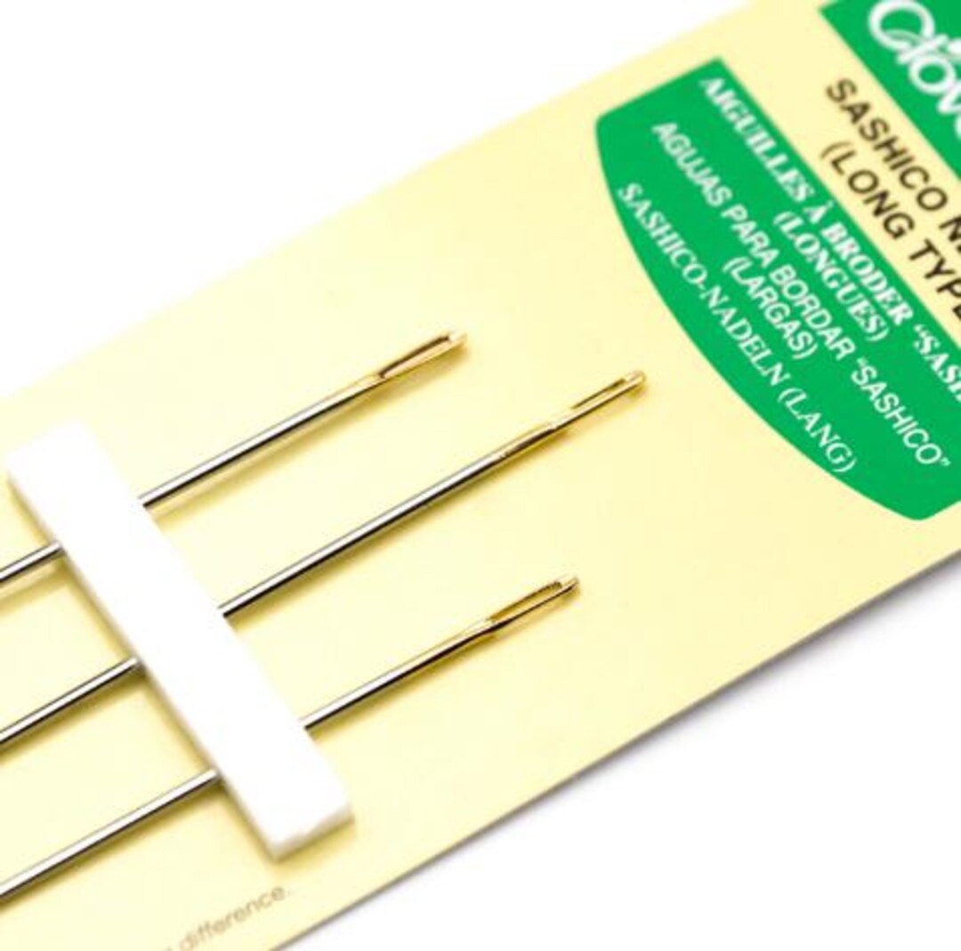 SASHIKO NEEDLES LONG ~ Set of 3 | Japanese Embroidery & Mending Needles ...
