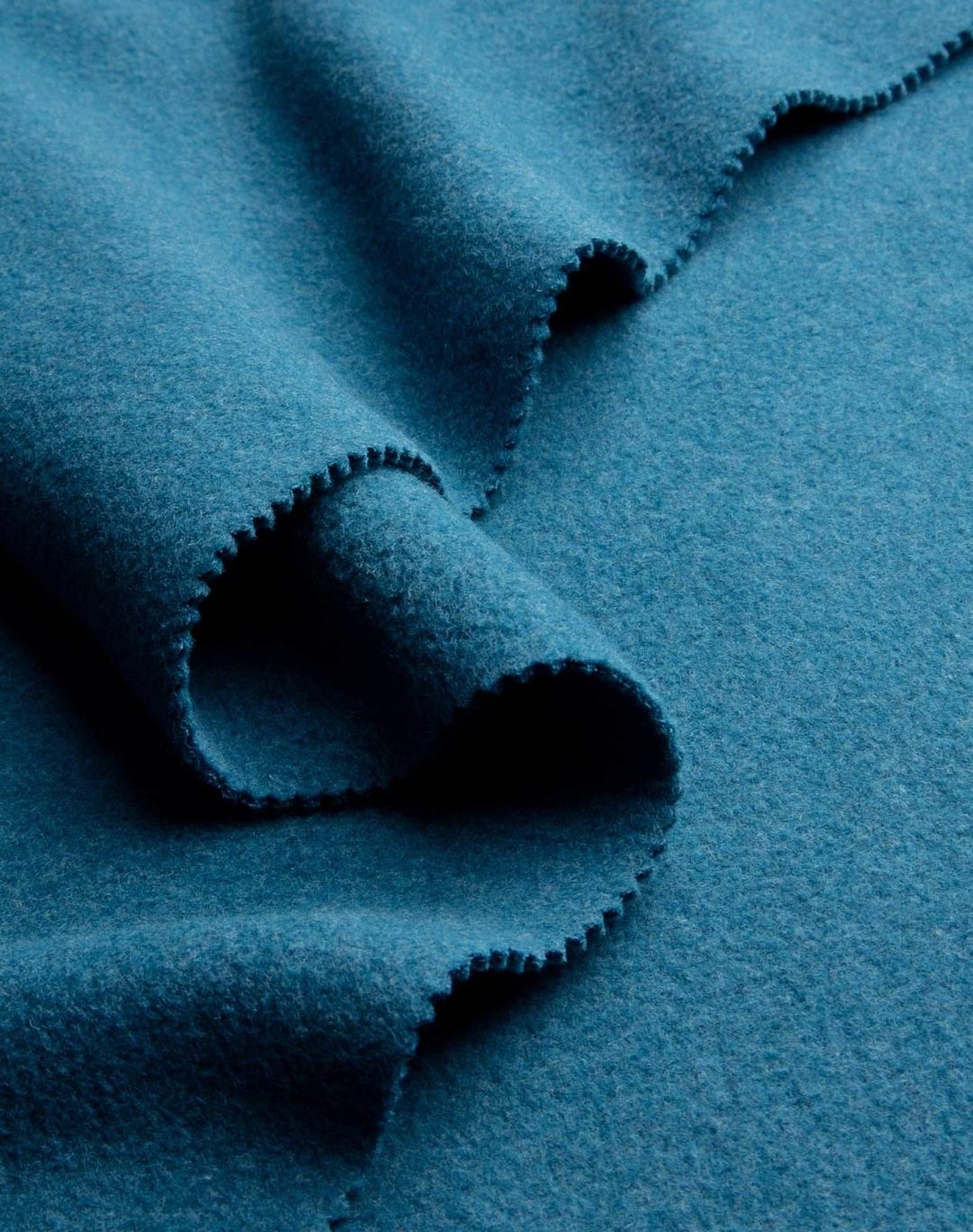 COTTON FLEECE Organic ~ Teal ~ GOTS Certified | Vegan Wool Alternative ...
