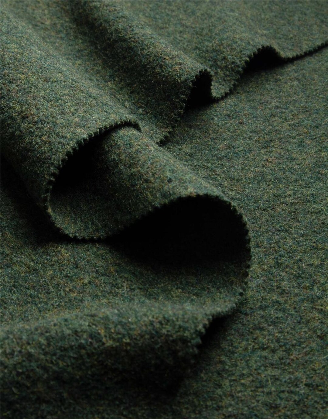 FOREST Melange Italian Wool Walk – 100% Felted Wool Fabric | Mulesing ...