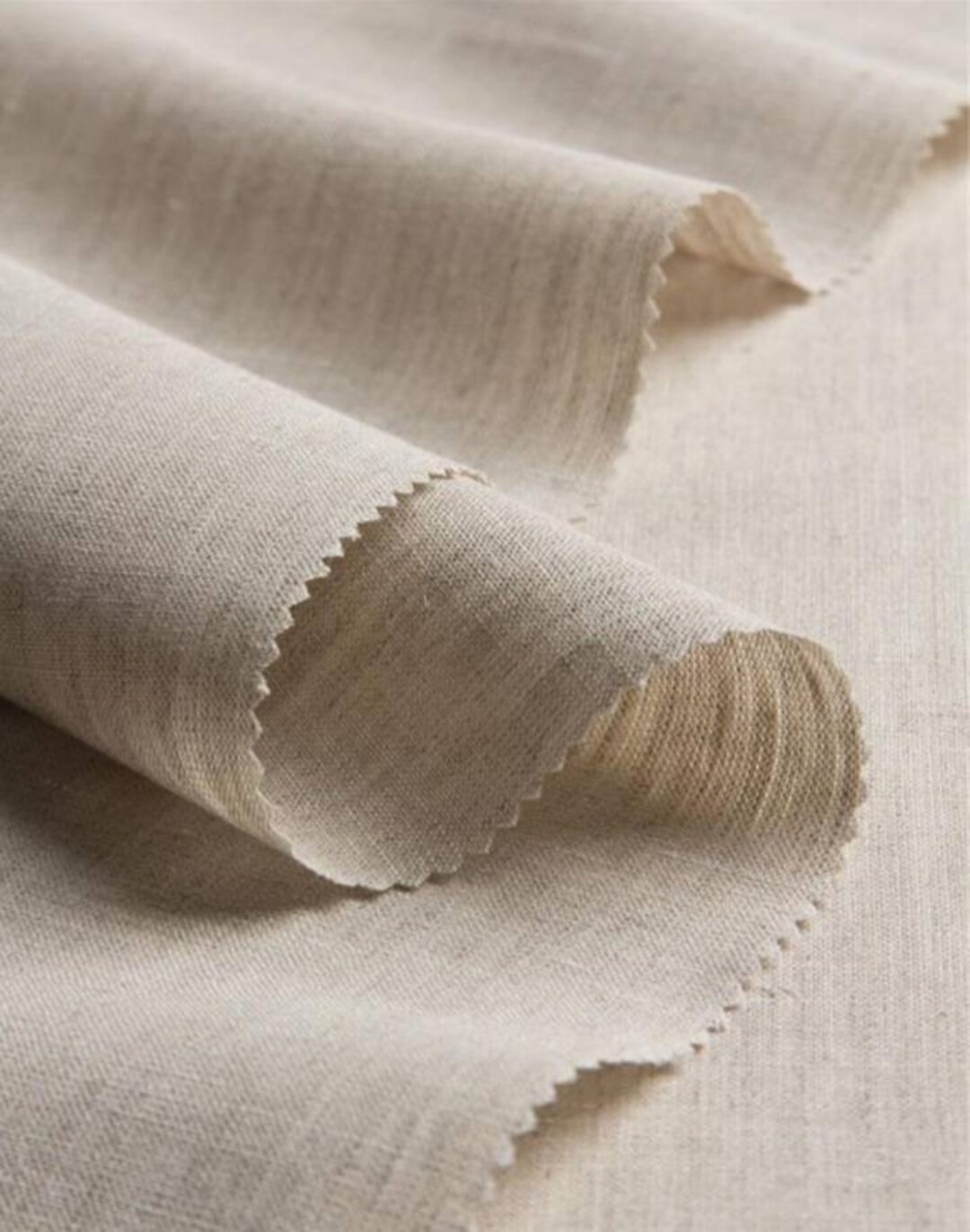 LINEN FABRIC LENUS ~ Natural | Fine Weave Undyed Linen | 145cm Wide - Etsy