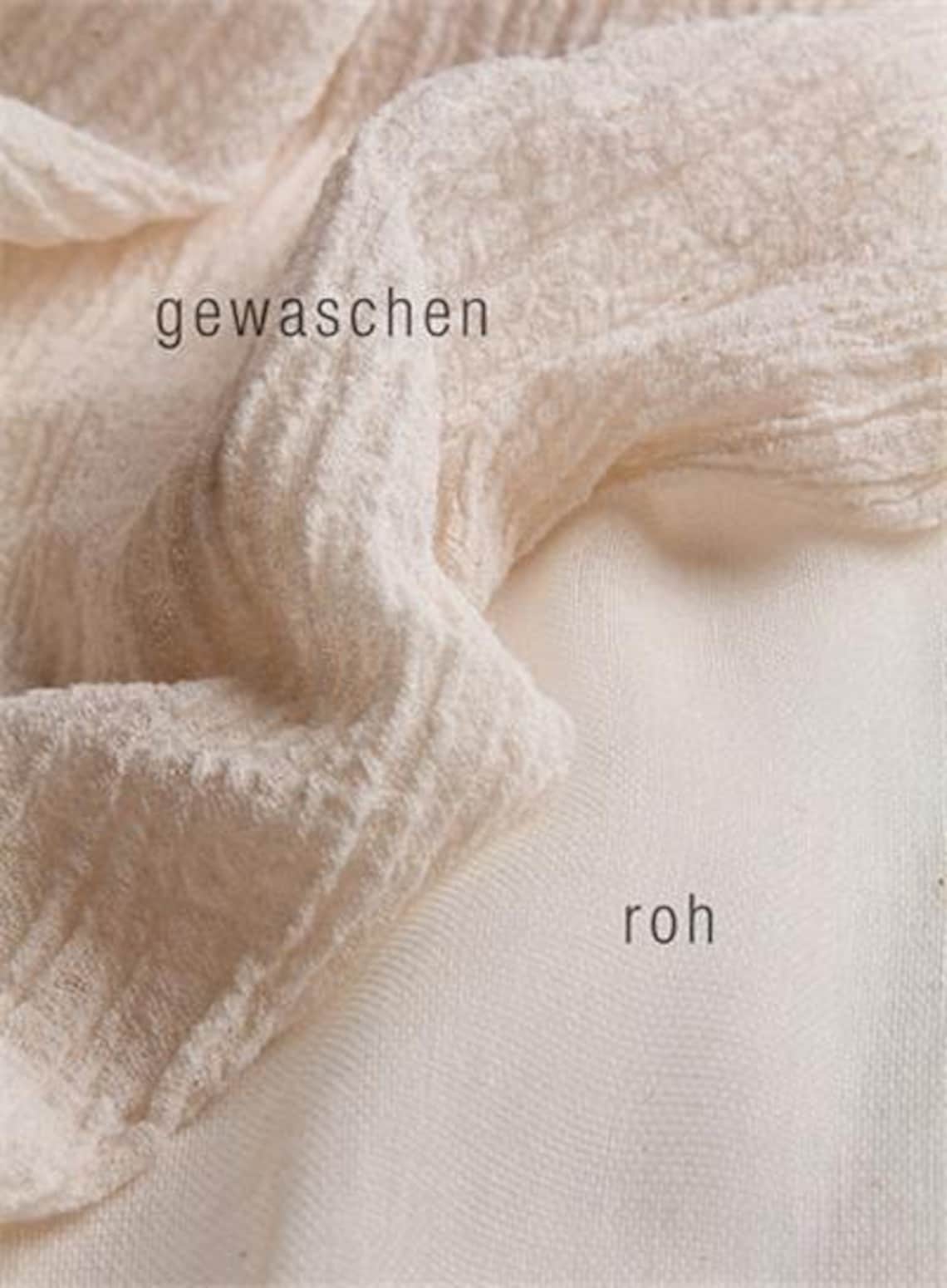 ORGANIC WIDE MUSLIN Raw Gauze 215 cm | Undyed Cotton Crepe - Etsy