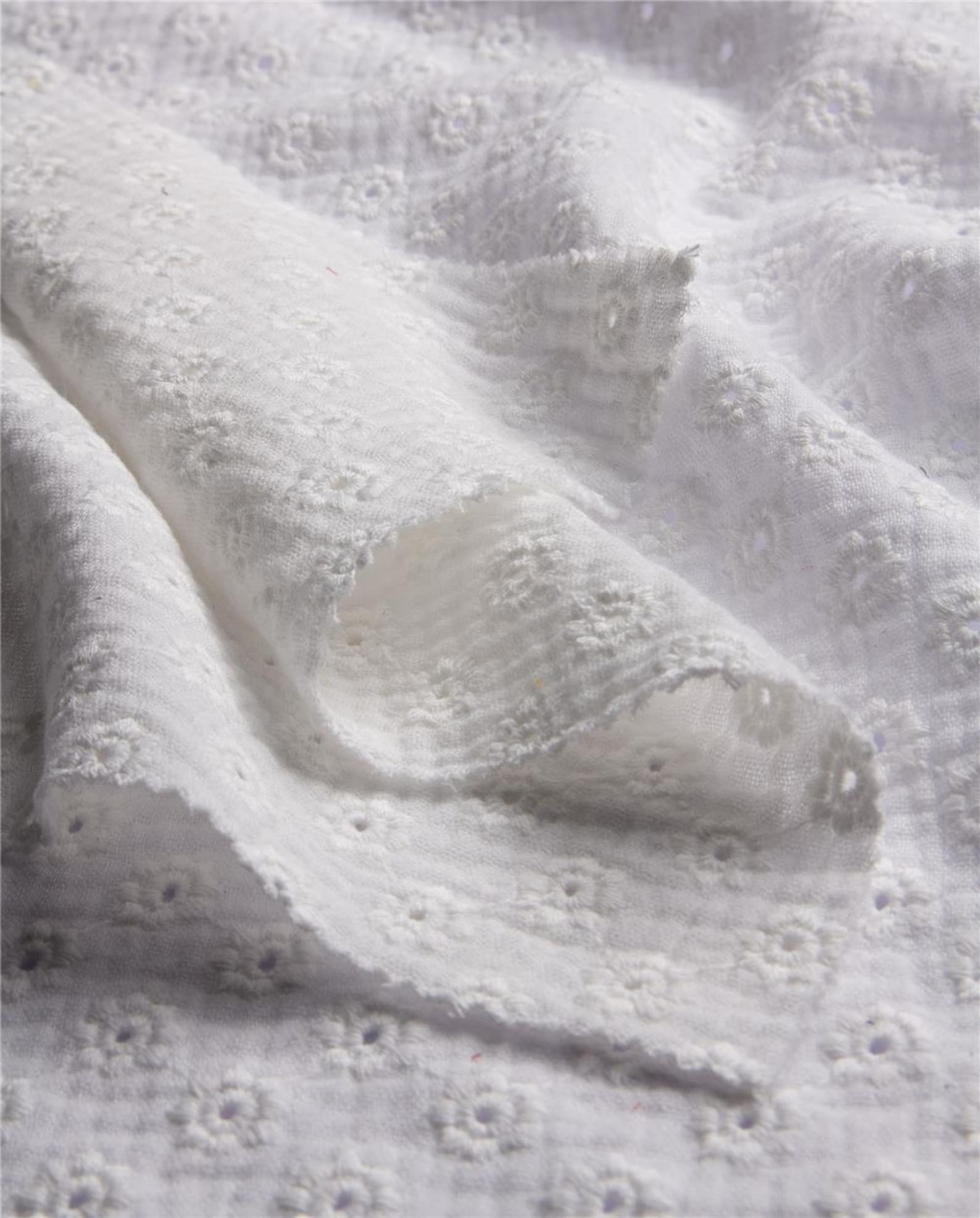 Anna Cotton Crepe Fabric – White Double Gauze Eyelet 130 cm - Etsy