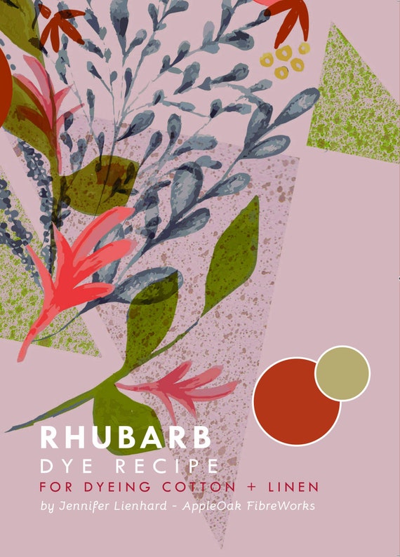 RHUBARB DYE RECIPE Plant Fibres Dye Instructions Pdf - Etsy