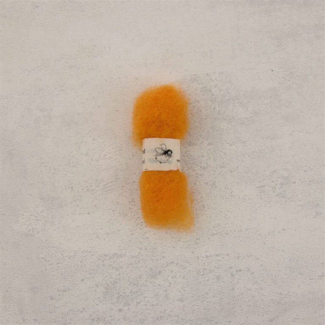 Wool for Felting ~ BHEDA MINI ~ LIGHT Orange 20 ~ 2g ~ Can Be Used for ...