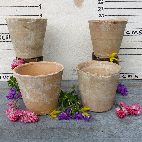 Aged Terracotta Pots - Etsy