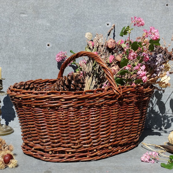 Large Wicker Basket - Etsy