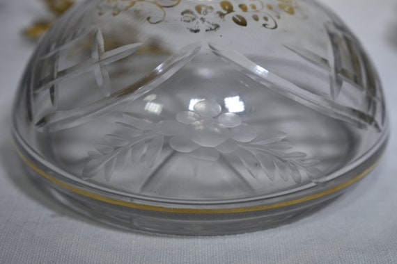 1800s French Glass Vanity Set, Napoleon III Beautiful… - Gem