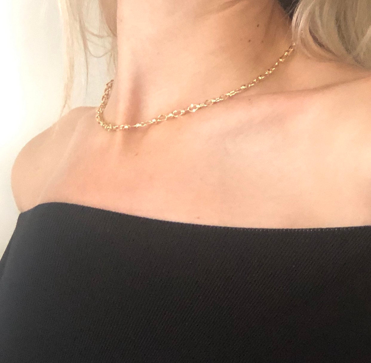 Layered Necklace For Women Choker Chain Necklace Dainty | Etsy