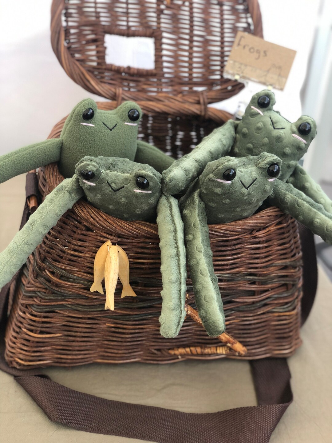 Cute Toad Plushie Small // Hand Embroidered Sewn Toad Plushie // Toad ...