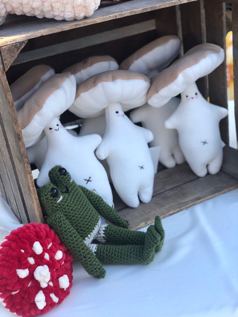 Sporeling Mushroom Man Plush // Fairy Core Plush // Cottage - Etsy