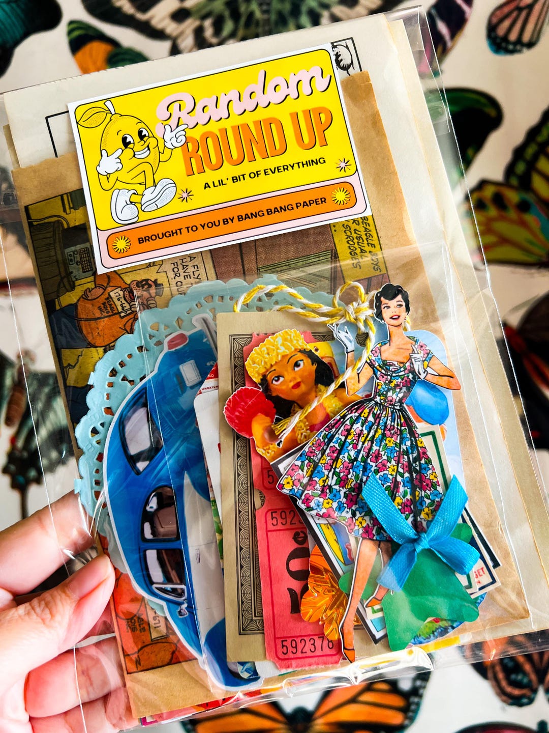 Random Roundup - Junk Journal Pack 50+ Mixed Colorful Vintage Ephemera ...