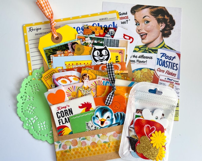 Retro 50s 60s Breakfast Junk Journal Ephemera Kit - Vintage Morning ...