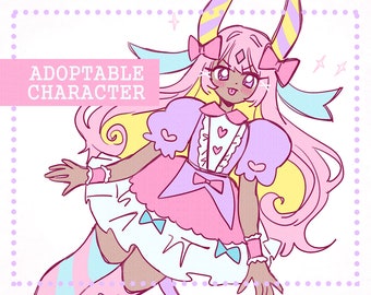 Pastel Anime Adopt Adoptable Character Design Cute Anime Manga Cartoon ...