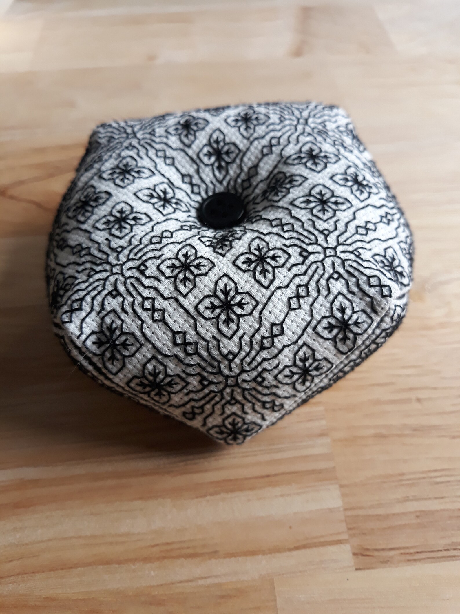 Set of 3 Biscornu Patterns PDF Patterns Blackwork Biscornu | Etsy