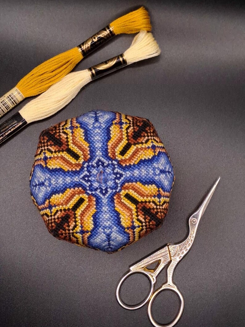 Cross Stitch Pattern Biscornu 'magic Colours', Digital Biscornu Pattern ...