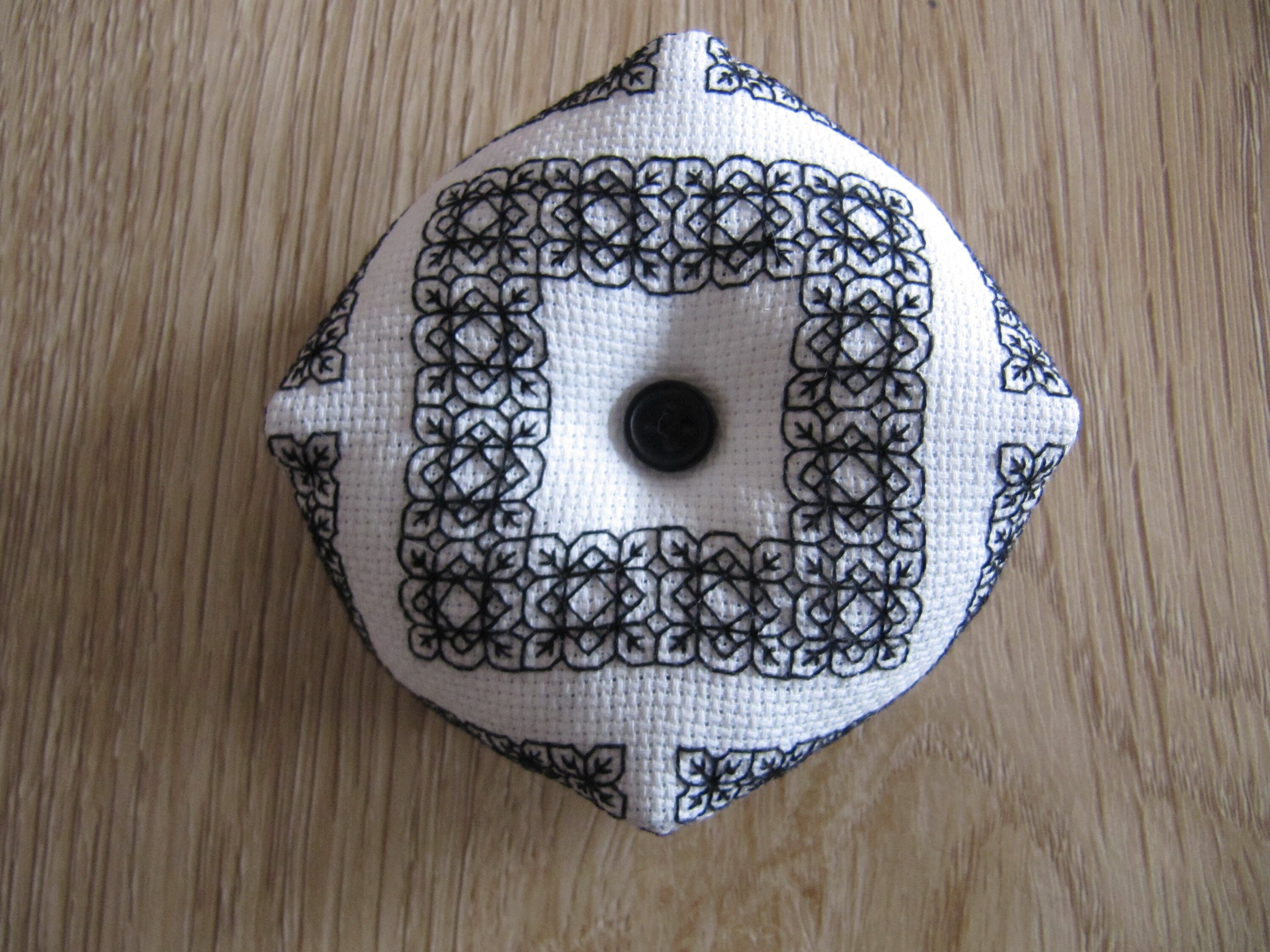 Pattern Biscornu 'my Favourite' Blackwork Biscornu - Etsy