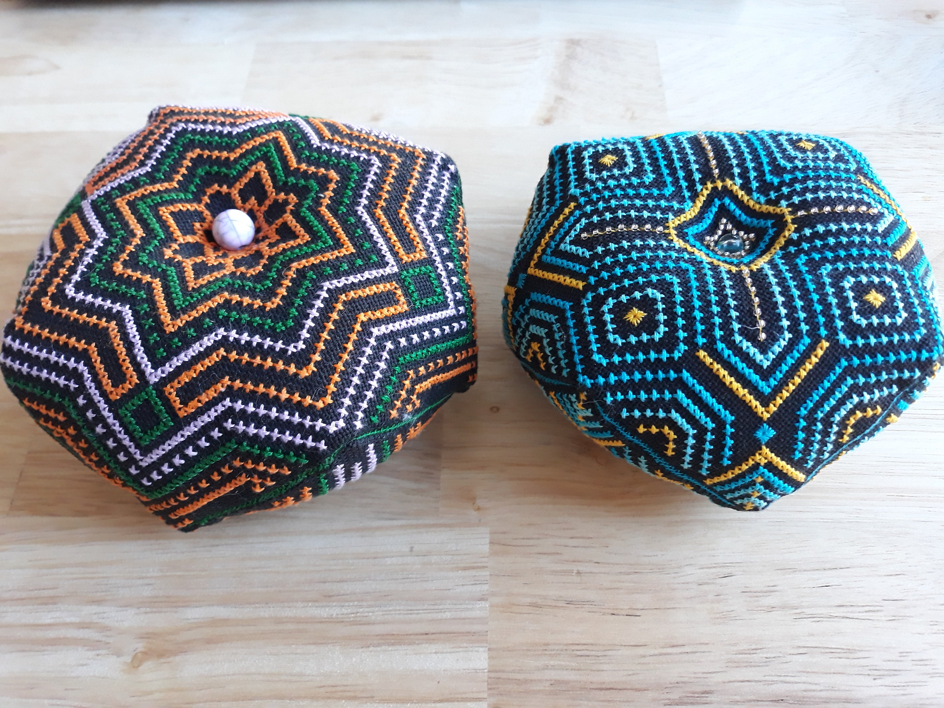 Set of 2 Biscornu Patterns, PDF Patterns, Cross Stitch Biscornu ...