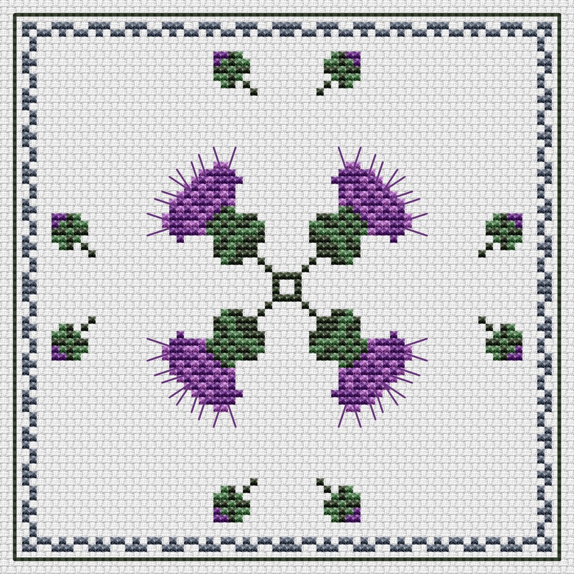 Biscornu Pattern Cross Stitch Biscornu Pattern Pin Cushion - Etsy