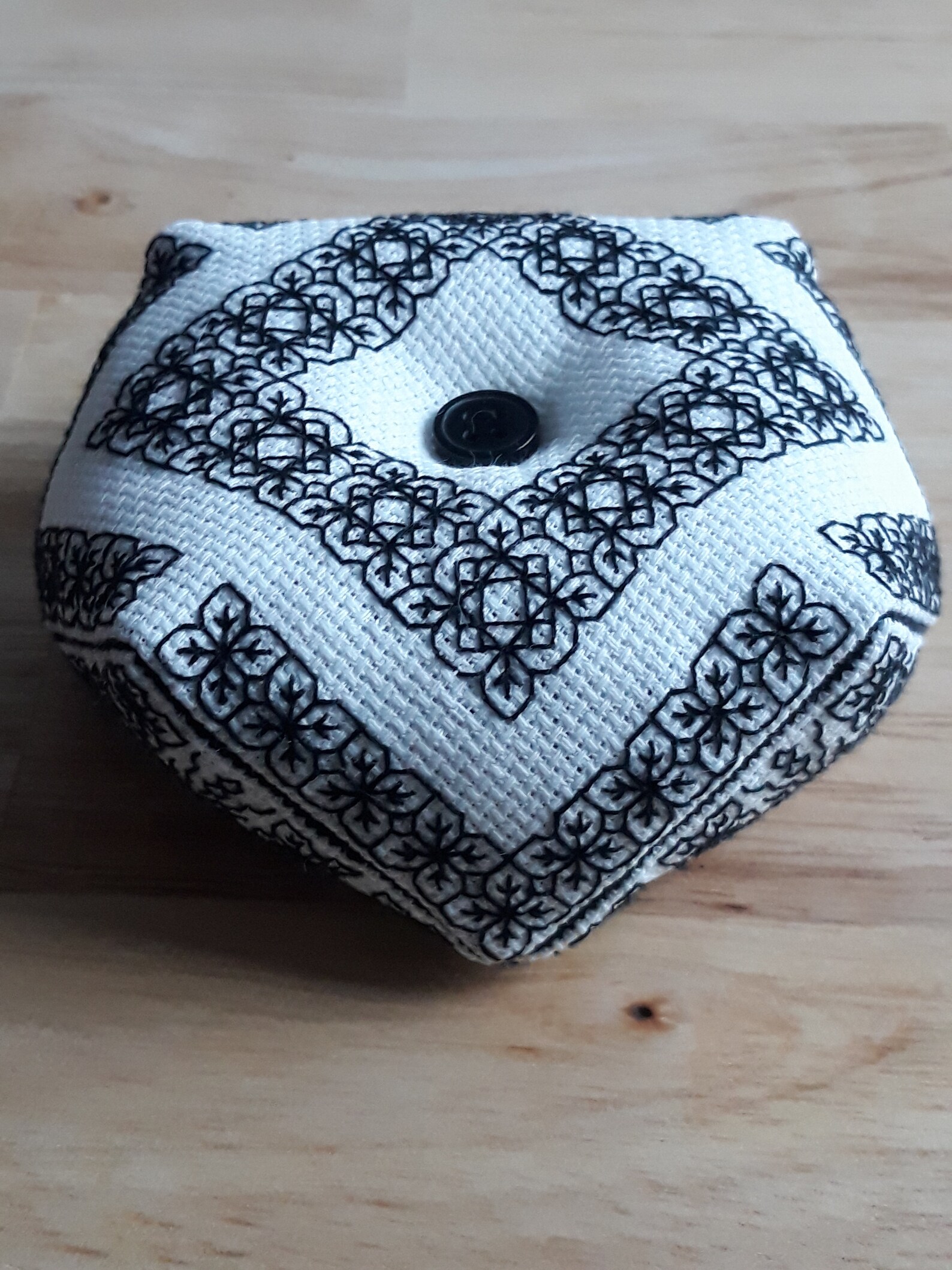 Set of 3 Biscornu Patterns PDF Patterns Blackwork Biscornu | Etsy