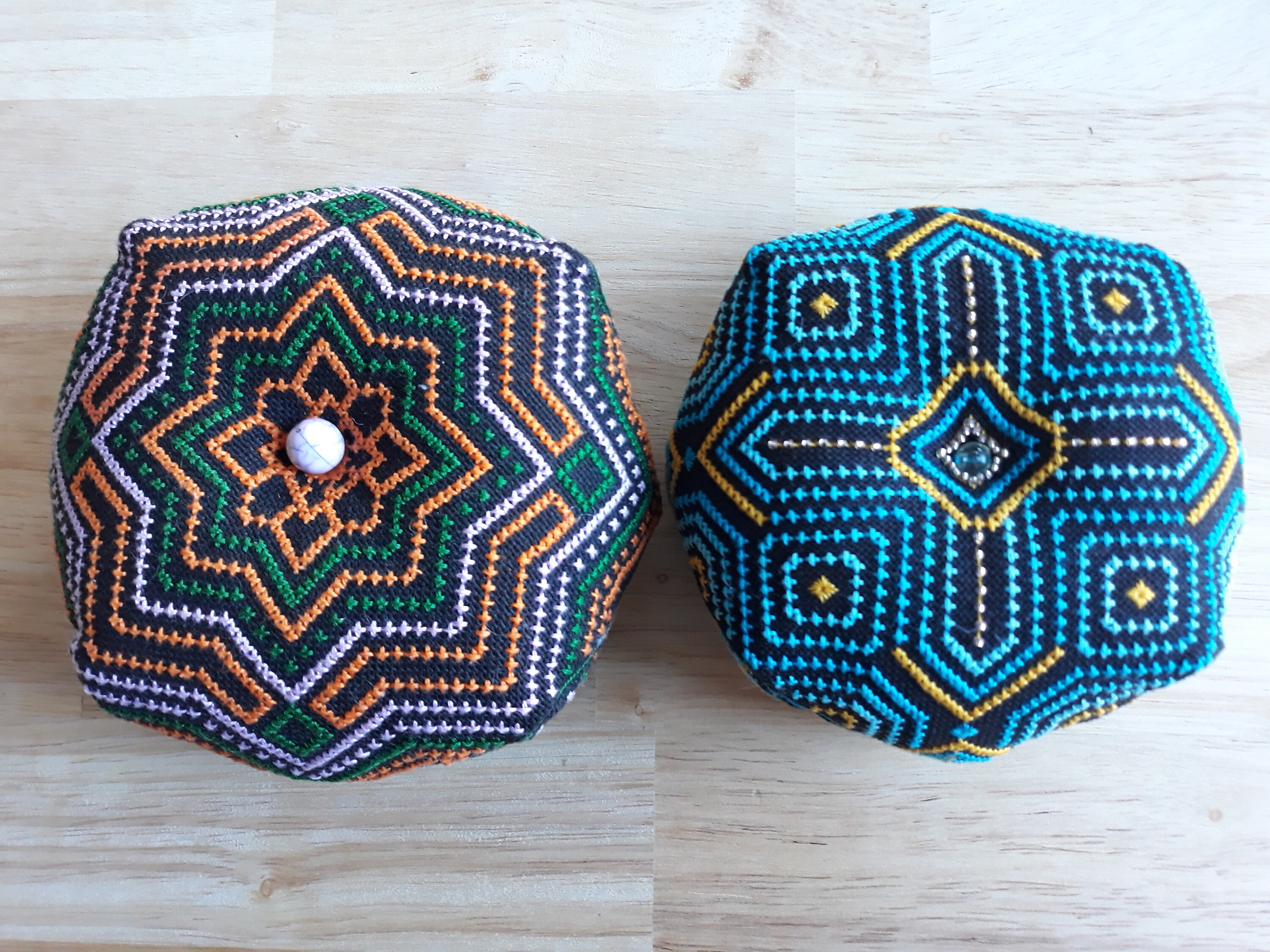 Set of 2 Biscornu Patterns, PDF Patterns, Cross Stitch Biscornu ...
