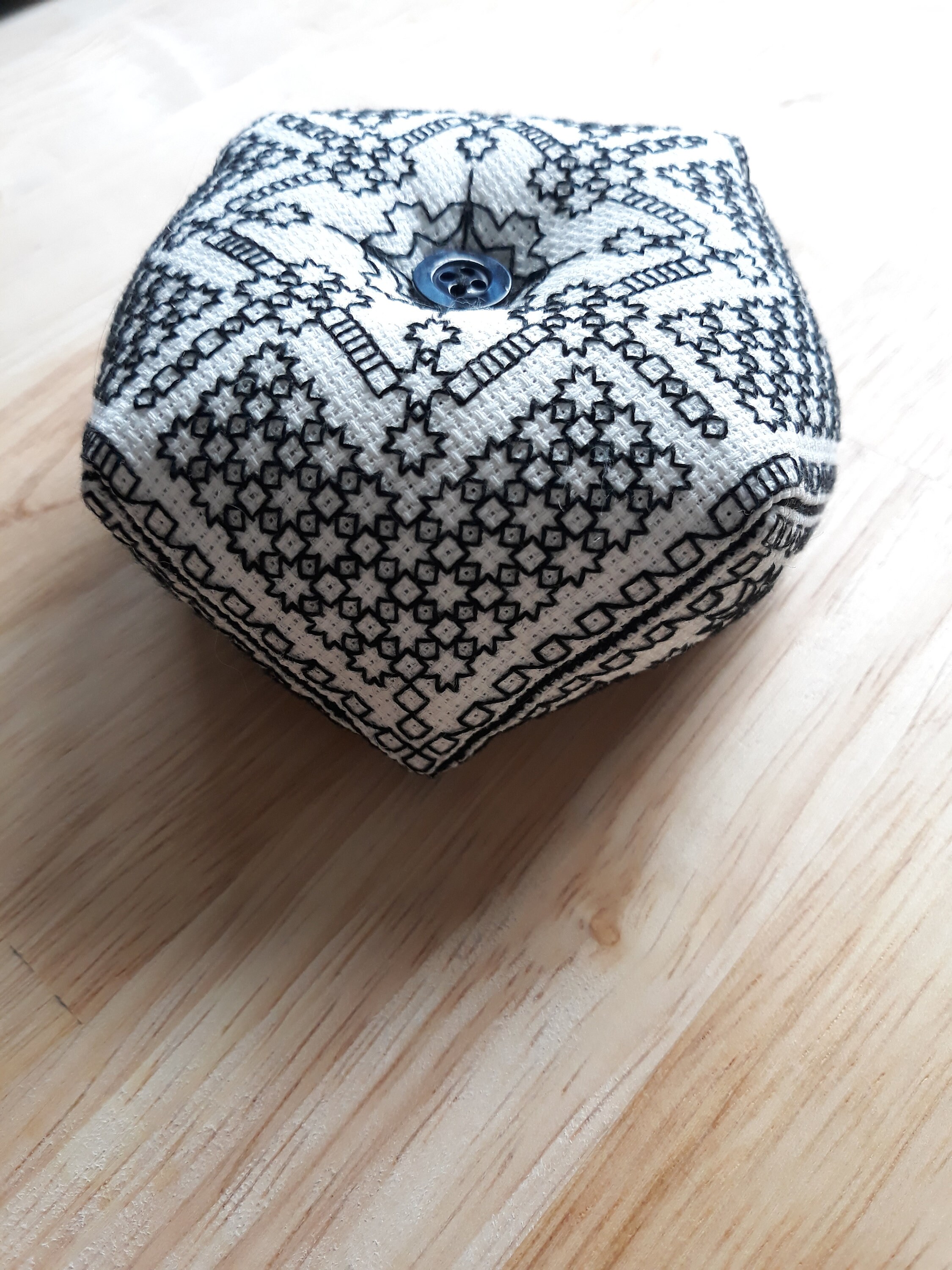 Set of 3 Biscornu Patterns PDF Patterns Blackwork Biscornu | Etsy