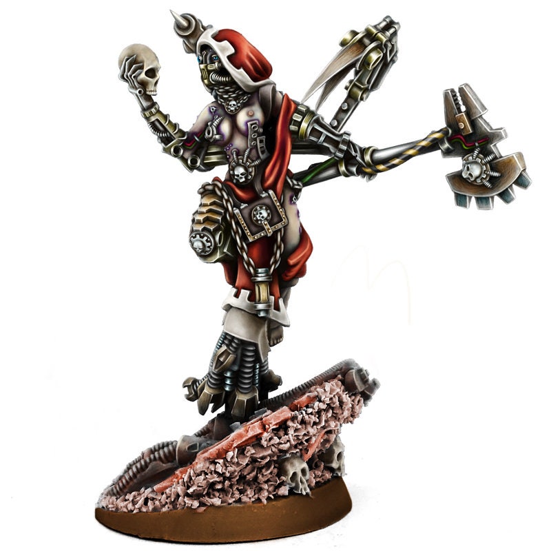 MECHANIC ADEPT FEMALE tech priest skull keeper | Etsy